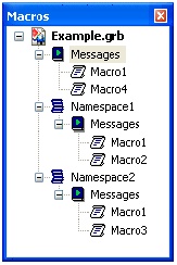 Macros > Creating Macros, Macro Editor